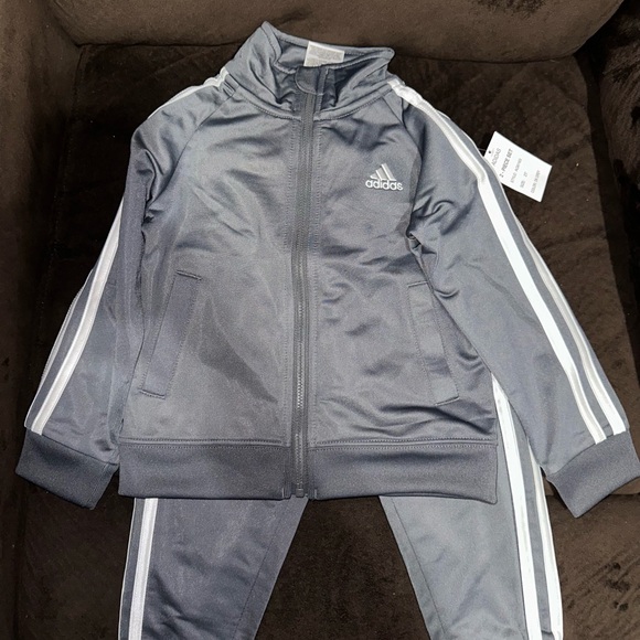 adidas | Matching Sets | Adidas Kids Matching Set In Gray And White ...
